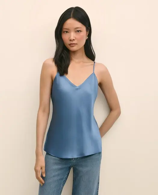 Brooks Brothers V-neck Cami - Blue
