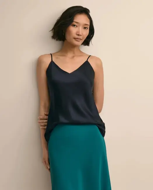 Brooks Brothers V-neck Cami - Navy