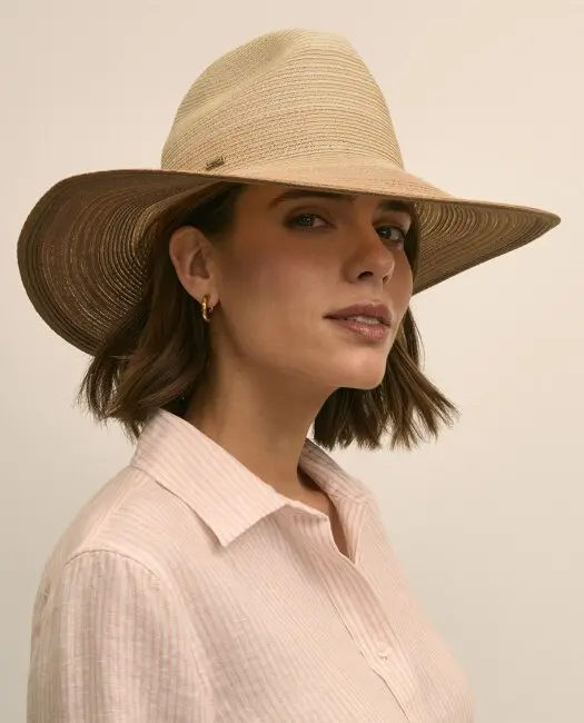 Brooks Brothers S Eugenia Kim Ombre Packable Fedora Hat