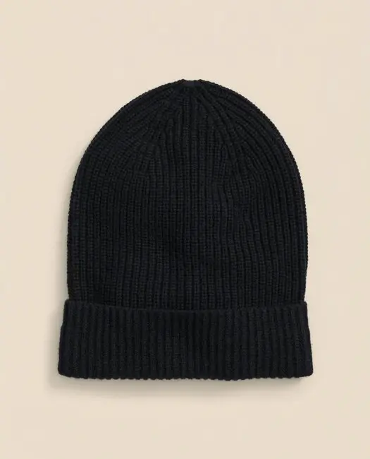 Brooks Brothers Merino Wool Cashmere Beanie - Black