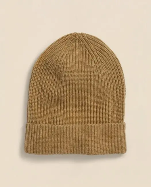 Brooks Brothers Merino Wool Cashmere Beanie - Camel