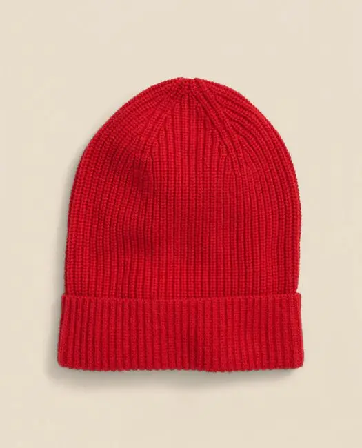 Brooks Brothers Merino Wool Cashmere Beanie - Red