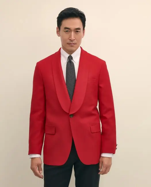 Brooks Brothers S No. 1 Sack Dinner Jacket In Wool Twill