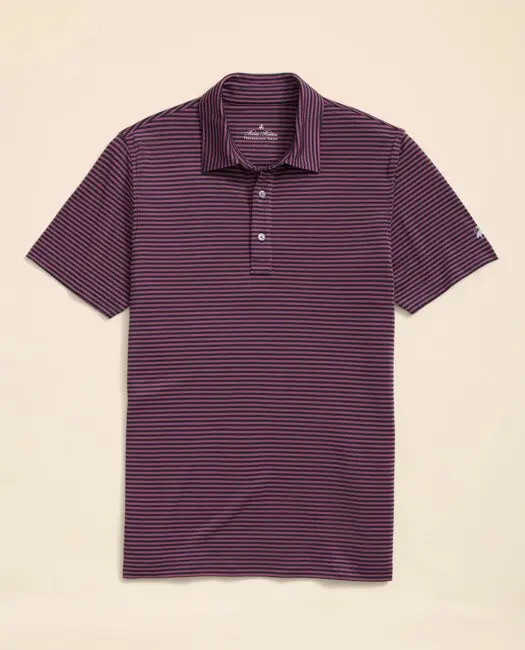 Brooks Brothers Performance Series Vintage Stripe Pique Polo Shirt | | Medium - Navy