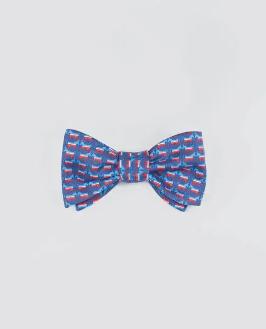 Brooks Brothers Donkey-patterned Bow Tie - Navy