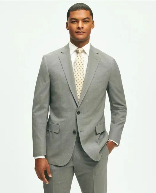 Brooks Brothers Explorer Collection Classic Fit Wool Pinstripe Suit Jacket - Grey