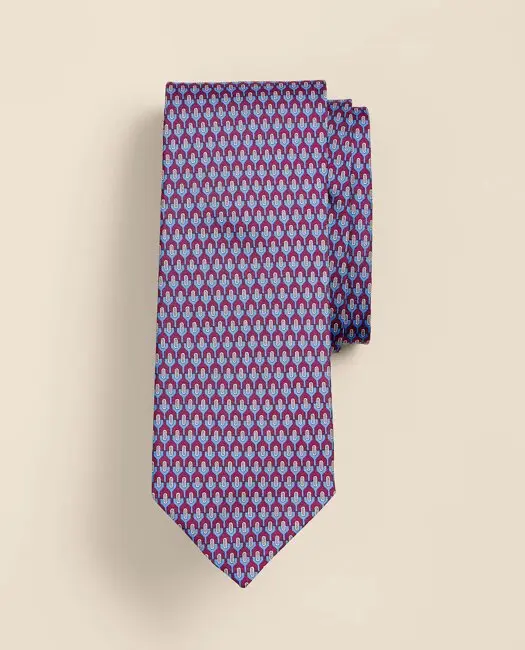 Brooks Brothers S Silk Link Tie - Medium Red