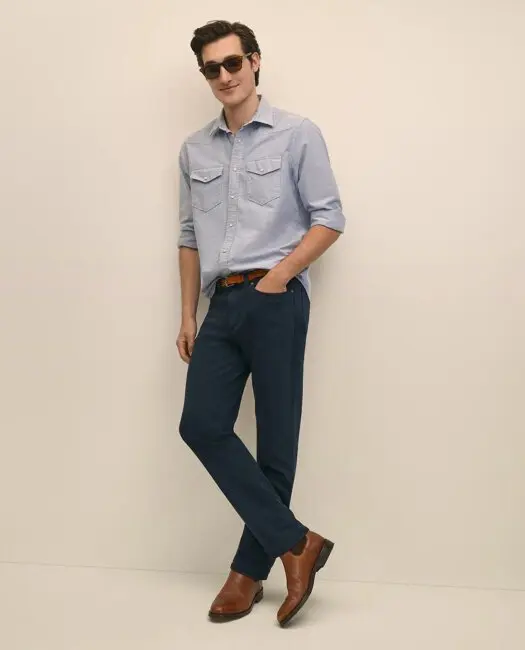 Brooks Brothers The Richmond Pant Trousers - Navy