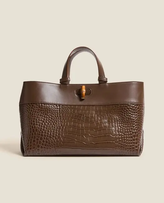 Brooks Brothers Pamela Munson Park Tote Bag - Brown