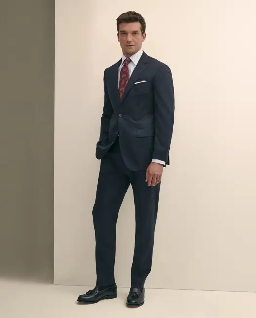Brooks Brothers S Slim Fit Wool 1818 Suit - Navy