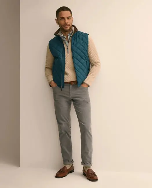 Brooks Brothers Cotton 5-pocket Corduroy Pants - Slate