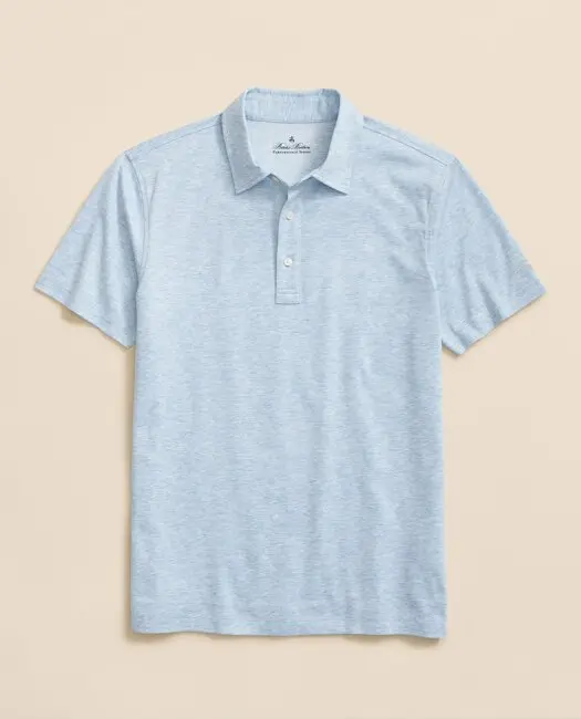Brooks Brothers Performance Series Supima Cotton Jersey Polo Shirt - Blue