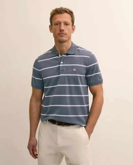 Brooks Brothers Golden Fleece Stretch Supima Cotton Short-sleeve Polo Shirt | | Small - Navy