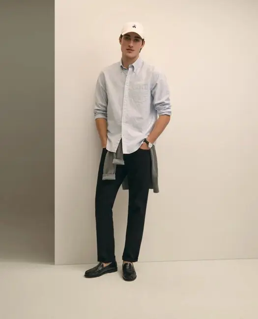 Brooks Brothers Straight Fit Denim Jeans - Black