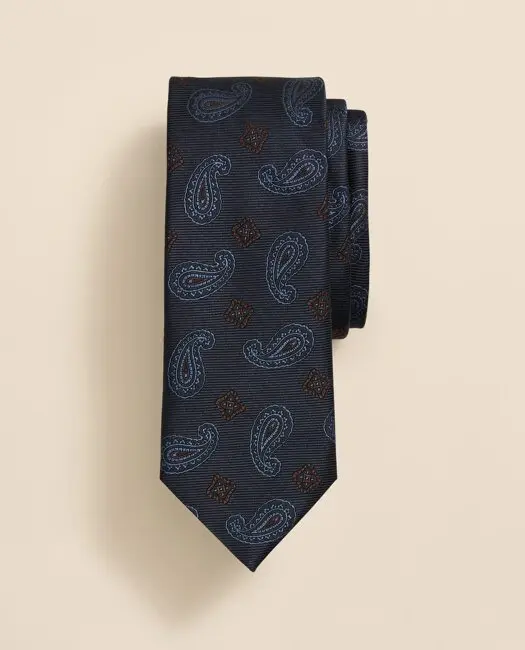 Brooks Brothers Silk Paisley & Square Tie