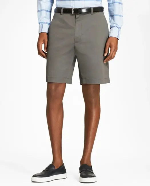 Brooks Brothers 9" Advantage Chino Shorts - Grey