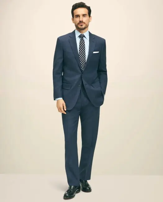 Brooks Brothers Traditional Fit Wool Checked 1818 Suit