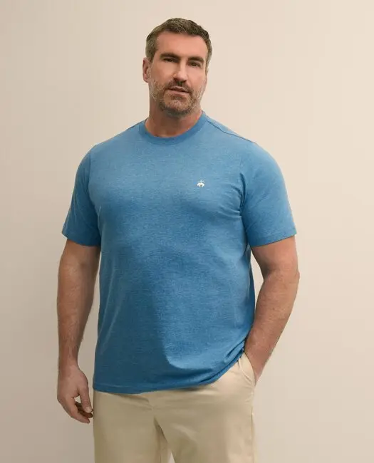 Brooks Brothers S Big & Tall Supima Cotton T-shirt - Blue