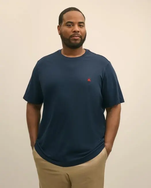 Brooks Brothers S Big & Tall Supima Cotton T-shirt - Navy