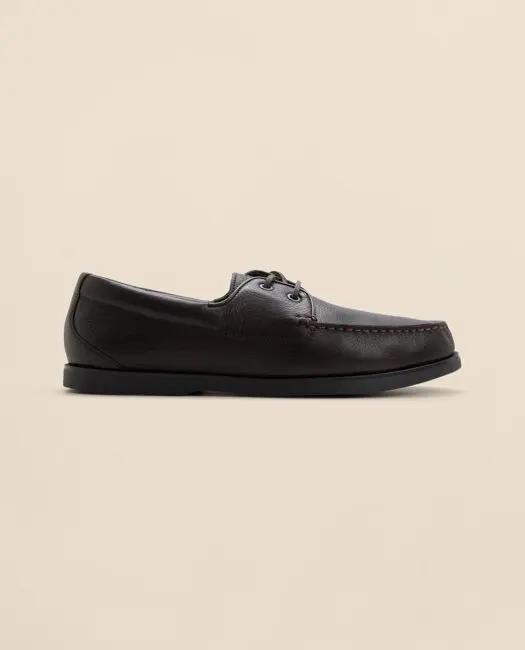 Brooks Brothers Leather Boat Shoes - Brown