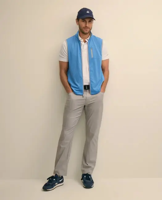 Brooks Brothers S Performance Series Full-zip Vest Shirt | | Small - Blue