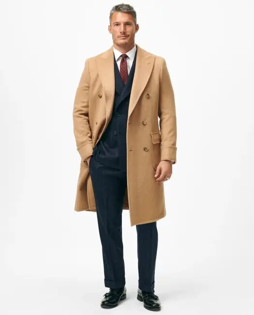 Brooks Brothers The Camel Hair Polo Coat - Brown