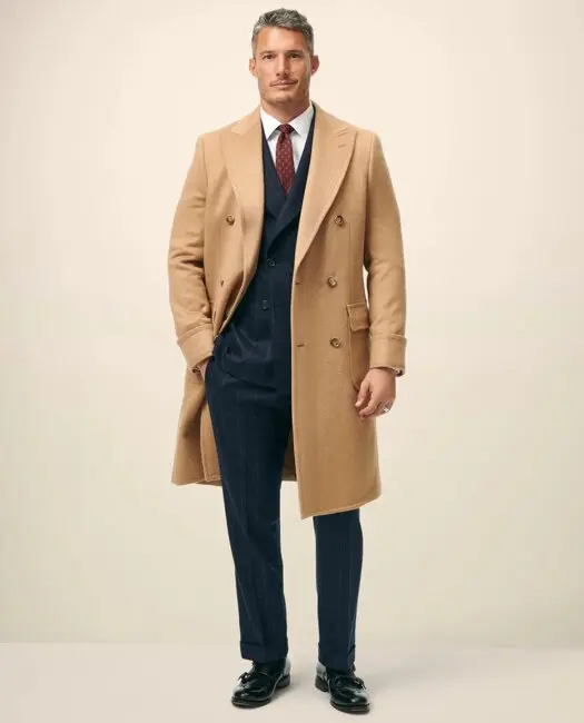 Brooks Brothers The Camel Hair Polo Coat - Brown