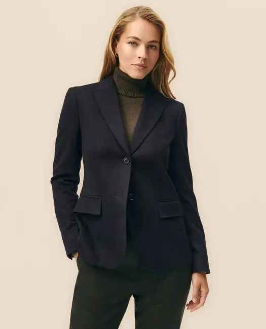 Brooks Brothers S Cashmere 2-button Jacket - Navy