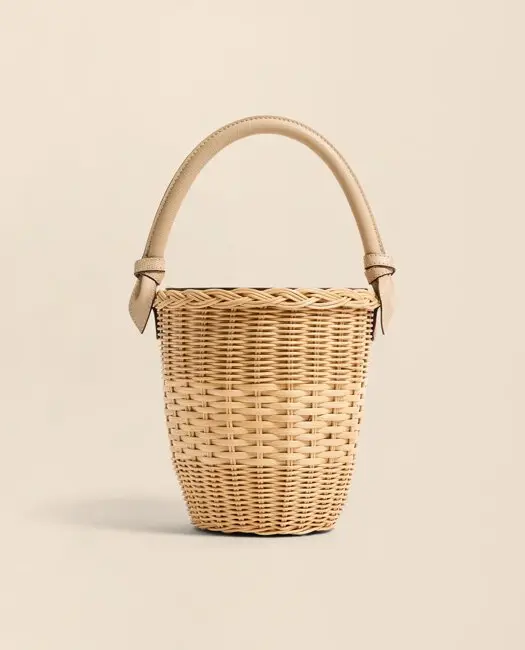 Brooks Brothers Pamela Munson Jane Basket Bag - Latte