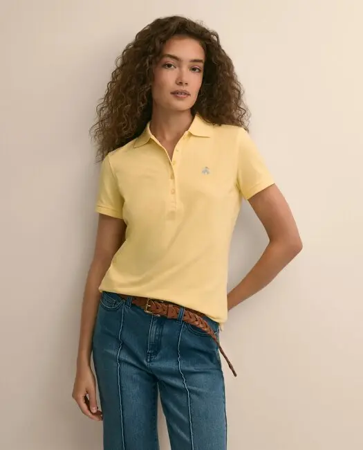 Brooks Brothers Supima Cotton Pique Polo Shirt - Light Yellow