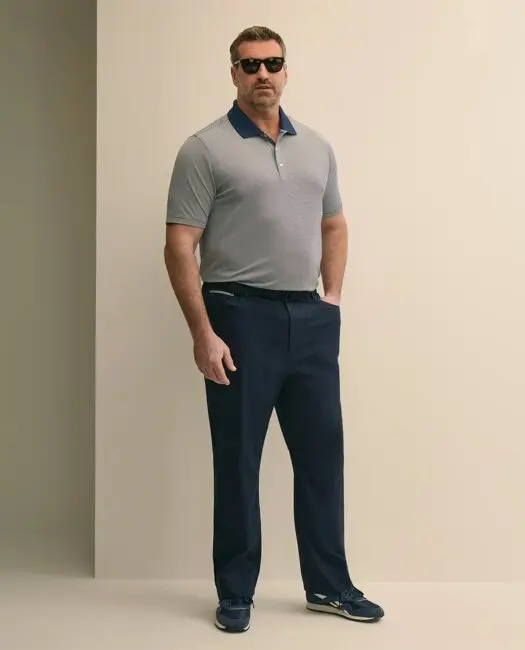 Brooks Brothers Performance Series Big & Tall Stretch 5-pocket Pants - Navy
