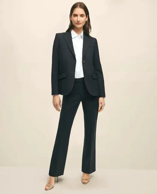 Brooks Brothers S The Essentials Stretch Wool Jacket - Black