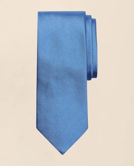 Brooks Brothers Solid Rep Tie - Blue