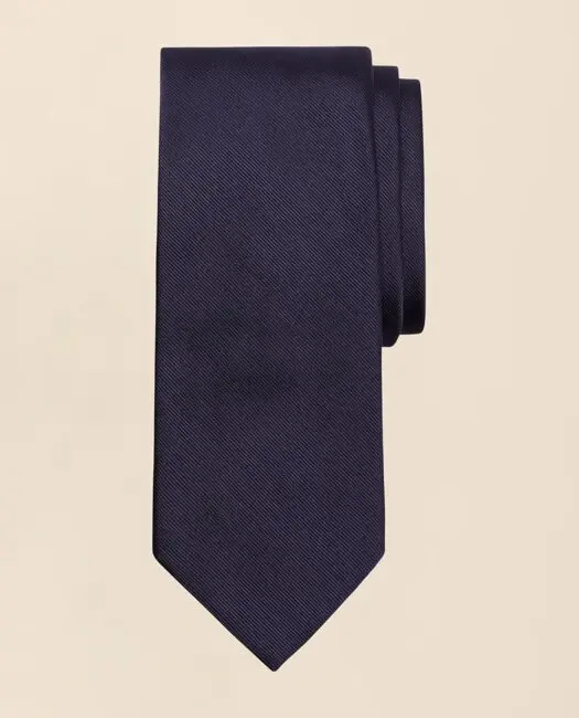 Brooks Brothers Solid Rep Tie - Navy