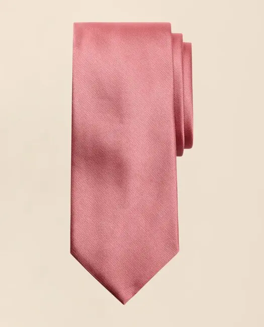 Brooks Brothers Solid Rep Tie - Pink