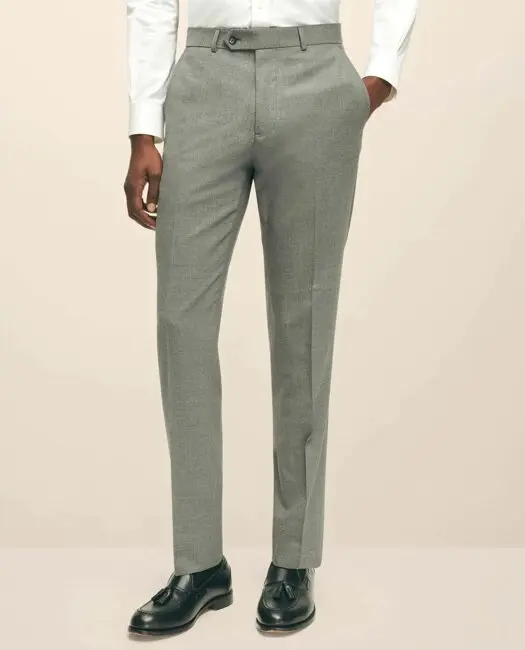 Brooks Brothers S Explorer Collection Slim Fit Wool Suit Pants - Grey