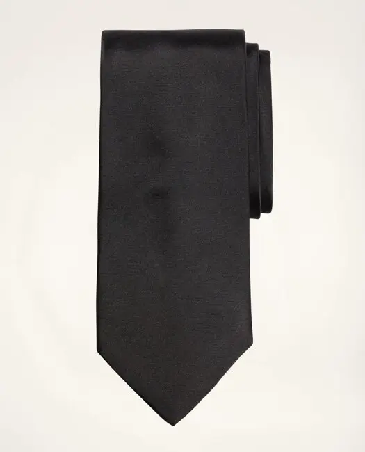 Brooks Brothers S Formal Silk Satin Tie - Black