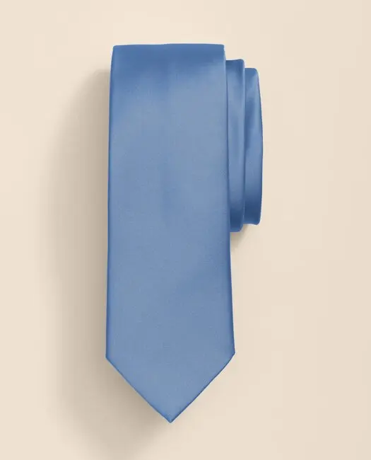 Brooks Brothers S Formal Silk Satin Tie - Blue