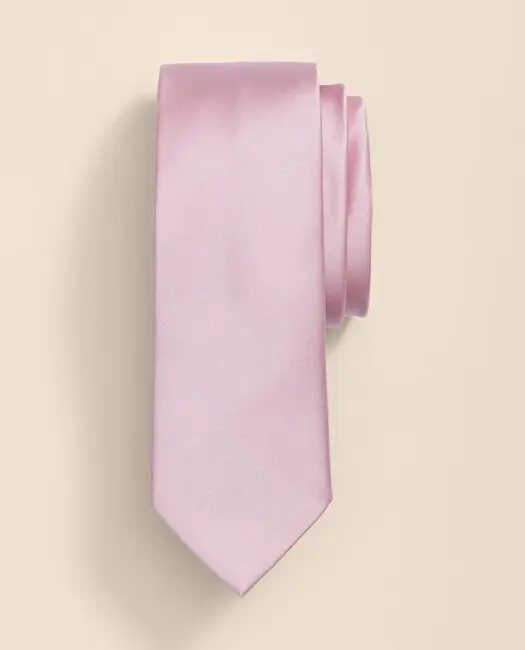 Brooks Brothers S Formal Silk Satin Tie - Pink