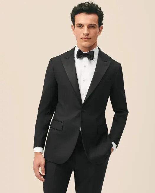 Brooks Brothers Slim Fit Wool 1818 Tuxedo - Black