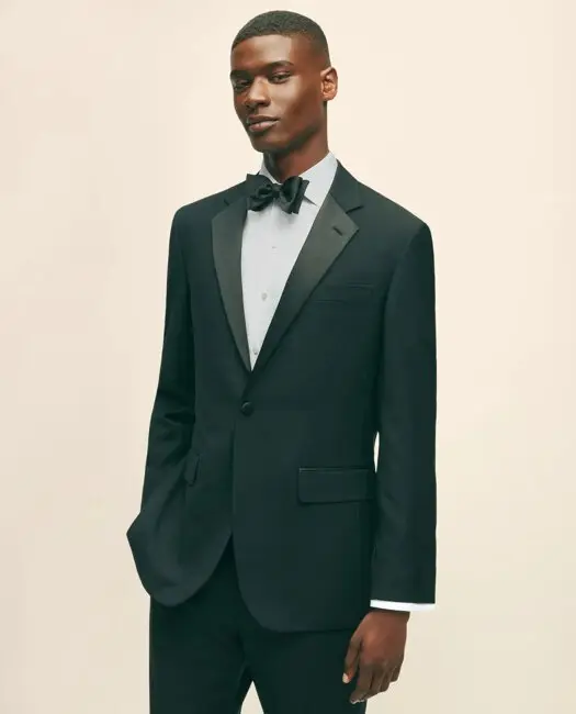 Brooks Brothers Slim Fit Wool 1818 Tuxedo - Black