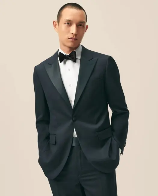 Brooks Brothers S Slim Fit Wool 1818 Tuxedo - Navy