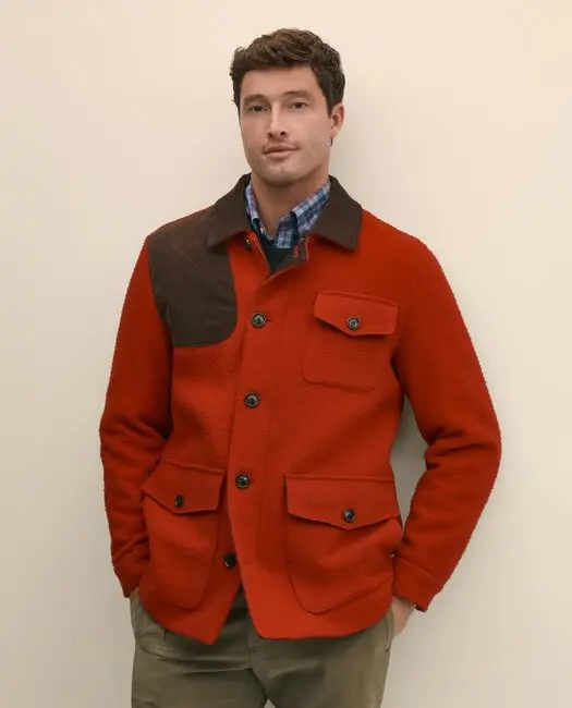 Brooks Brothers S Casentino Wool-blend Hunting Jacket - Red