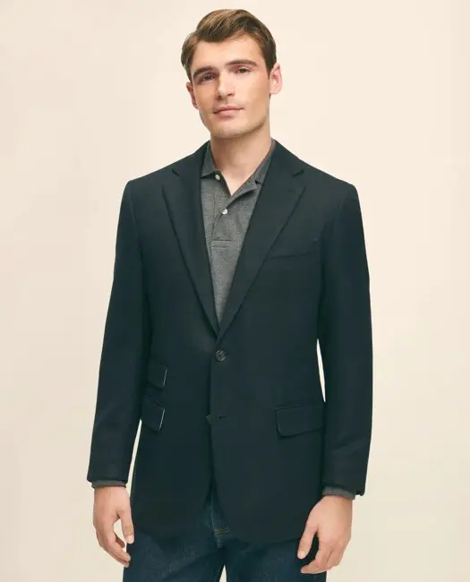 Brooks Brothers Slim Fit Stretch Wool Hopsack Blazer