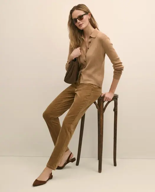 Brooks Brothers S Five-pocket Corduroy Pants - Camel