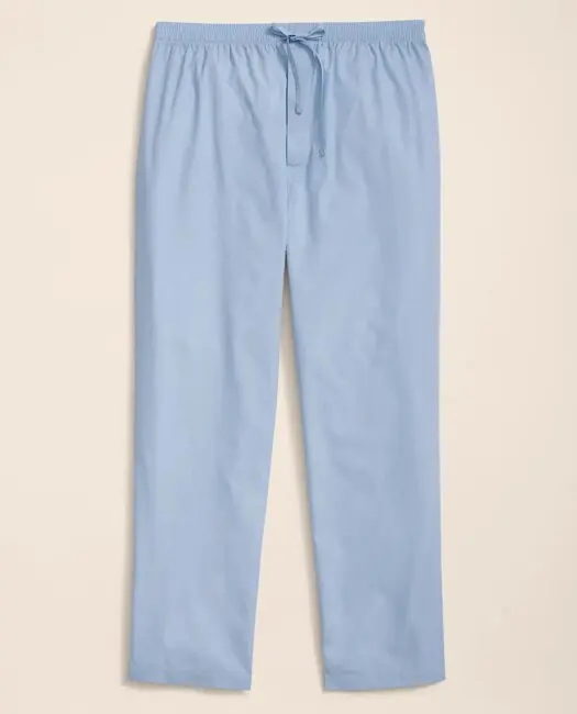 Brooks Brothers Cotton Broadcloth Lounge Pants - Hydrangea
