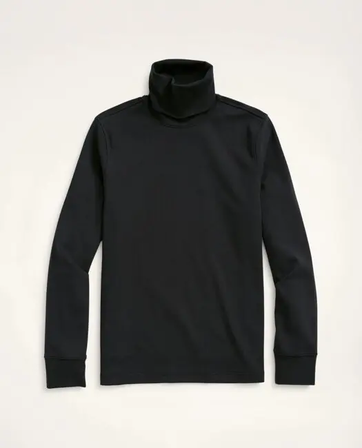Brooks Brothers S Stretch Supima Cotton Turtleneck Shirt - Black