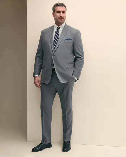 Brooks Brothers Explorer Collection Big & Tall Suit Jacket - Light Grey