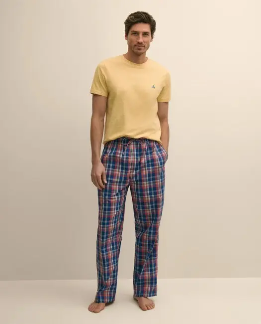 Brooks Brothers Cotton Broadcloth Lounge Pants - Navy