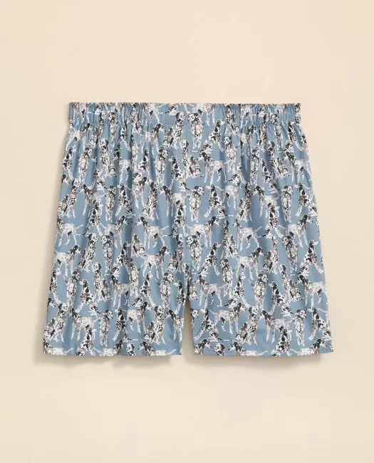 Brooks Brothers Cotton Broadcloth Dalmatians Boxers - Multicolor